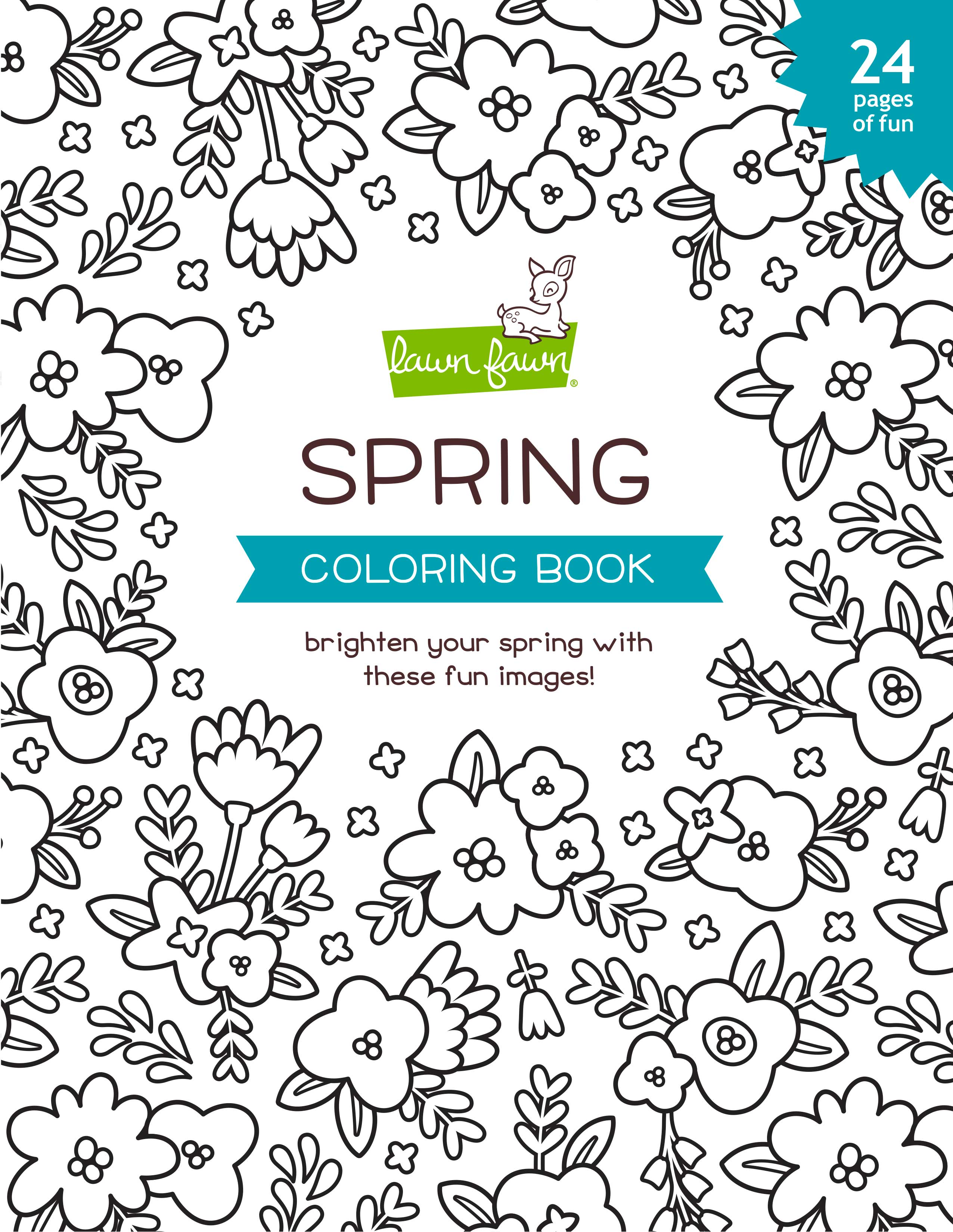 spring coloring book pages